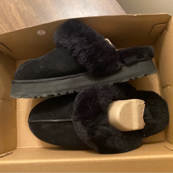 UGG | Shoes | Copy Black Ugg Slippers Size 8 Womens Brand New | Poshmark